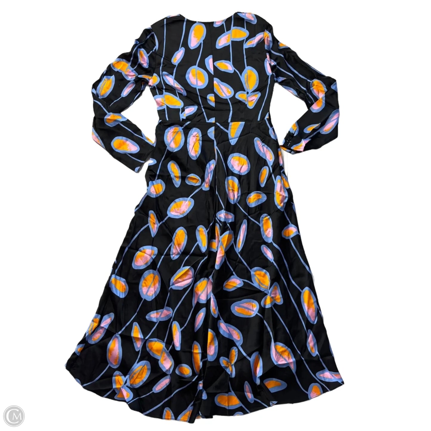 Dress Designer By Diane Von Furstenberg In Black & Blue, Size: L ...